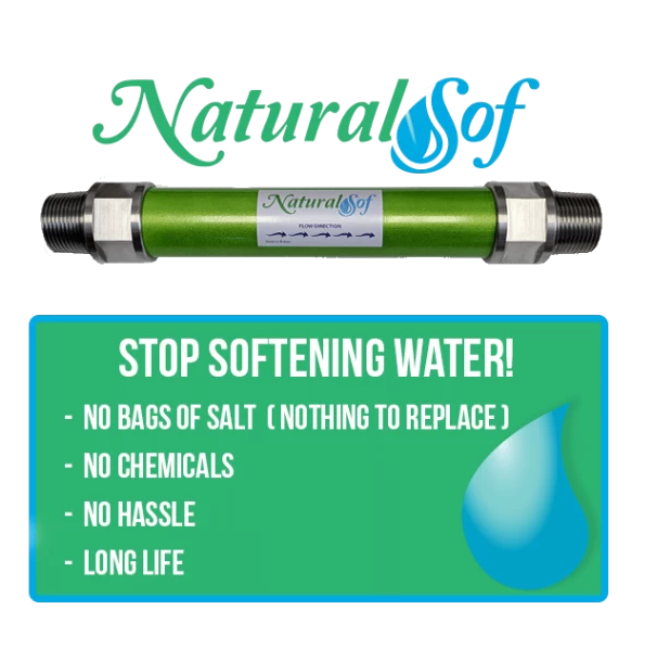 NaturalSof Catalytic Descaler – 3 Sizes – NS05 / NS1 / NS6 – NSF CERTI – Water is Life Shop